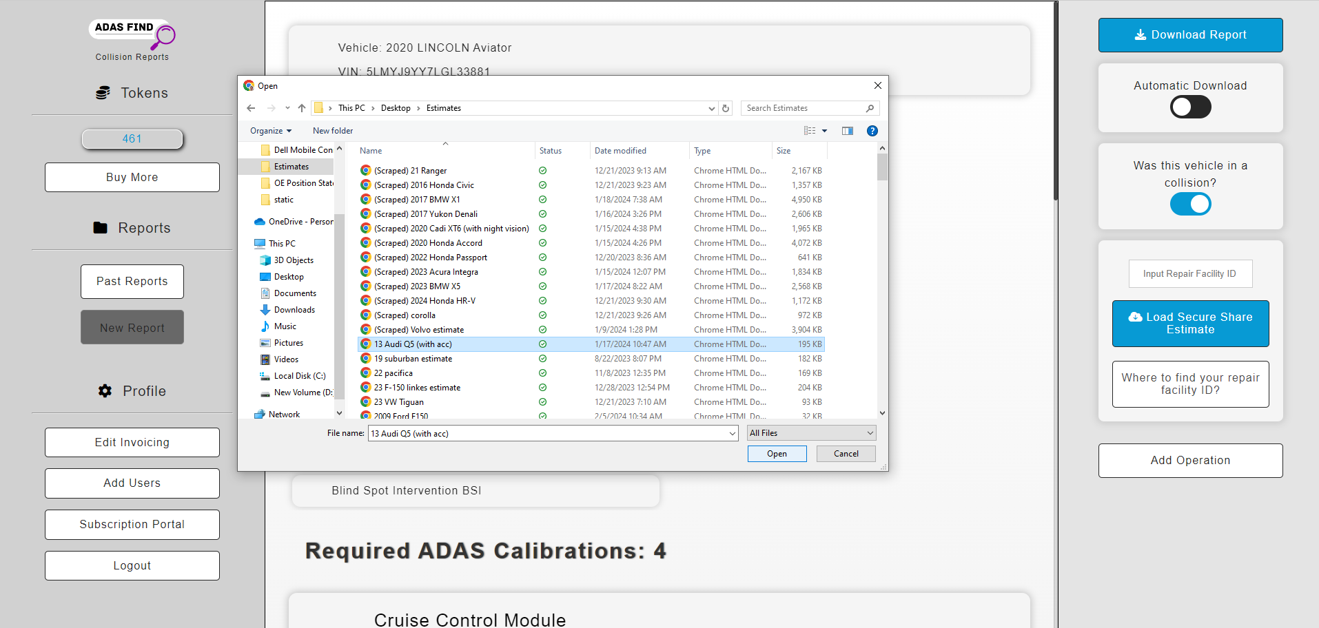 ADAS Find
